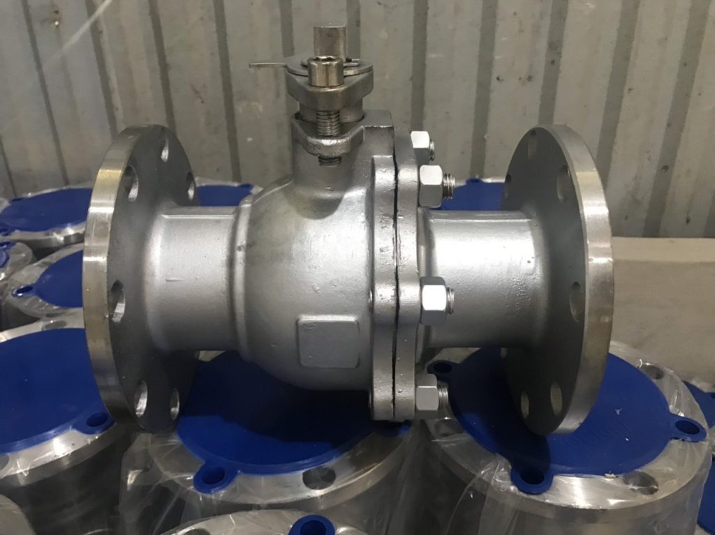 Van bi mặt bích inox 304 DN100 phi 114mm -SUS201 - SUS 304