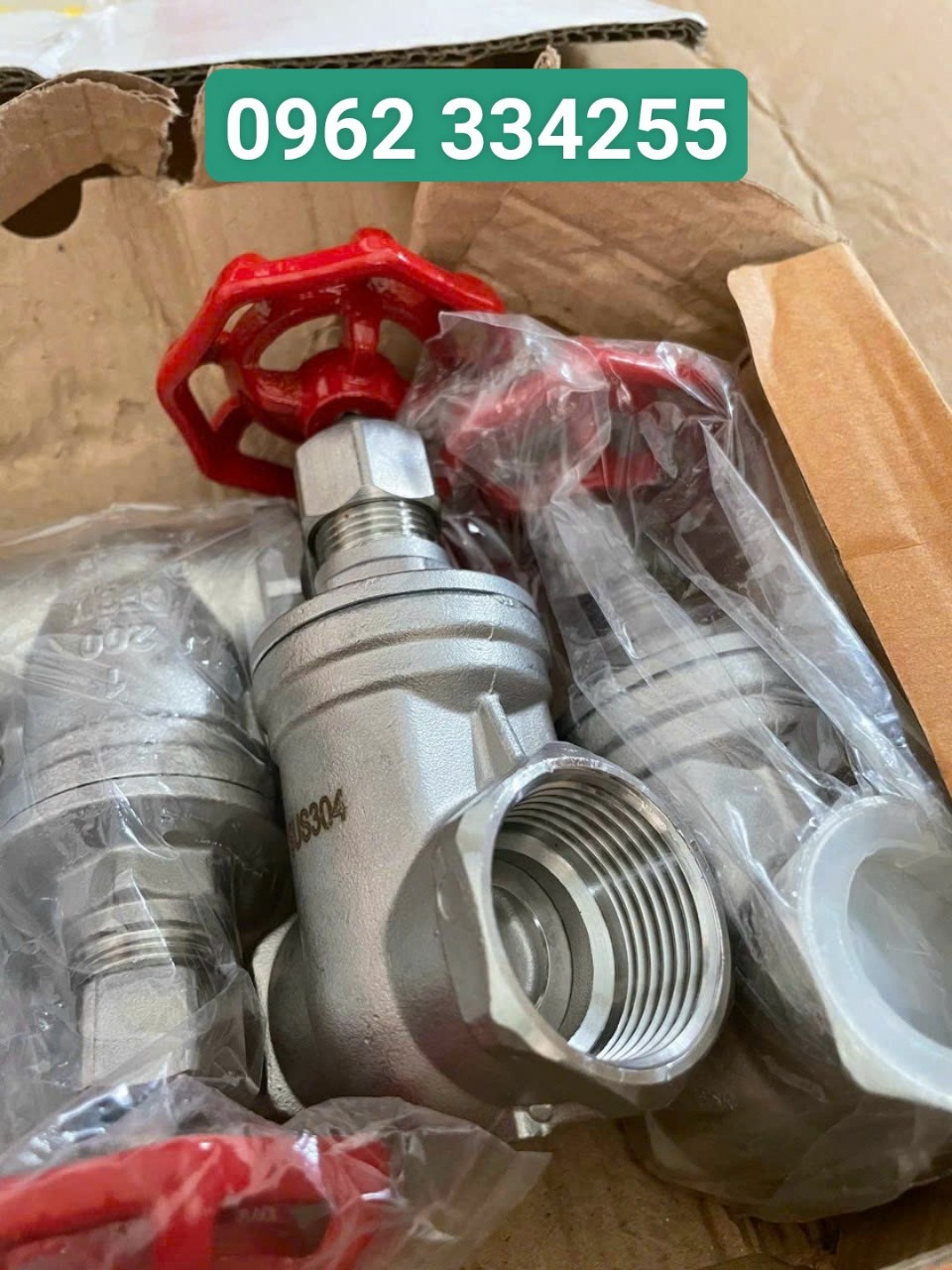 Van cổng ren inox DN65 phi 76mm | CF8M SUS 304 201